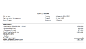 17 Contoh Slip Gaji Sederhana untuk Karyawan (Update 2026)
